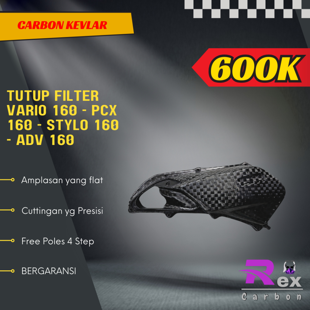 Jual Tutup filter cover filter pcx 160 vario160 adv 160 stylo 160 ...