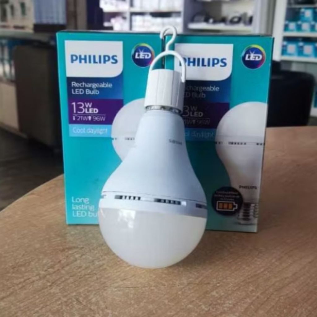 Jual BELI HEMAT ISI 2 PHILIPS EMERGENCY LED BULD 13W E27 6500K TAHAN 3 ...