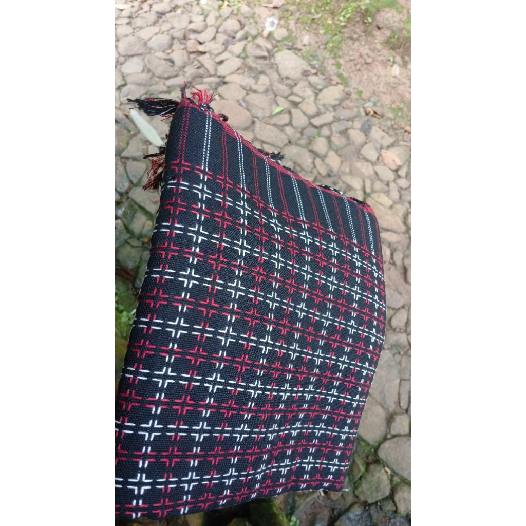 Jual kain tenun baduy suwat songket full motif warna dasar hitam x ...