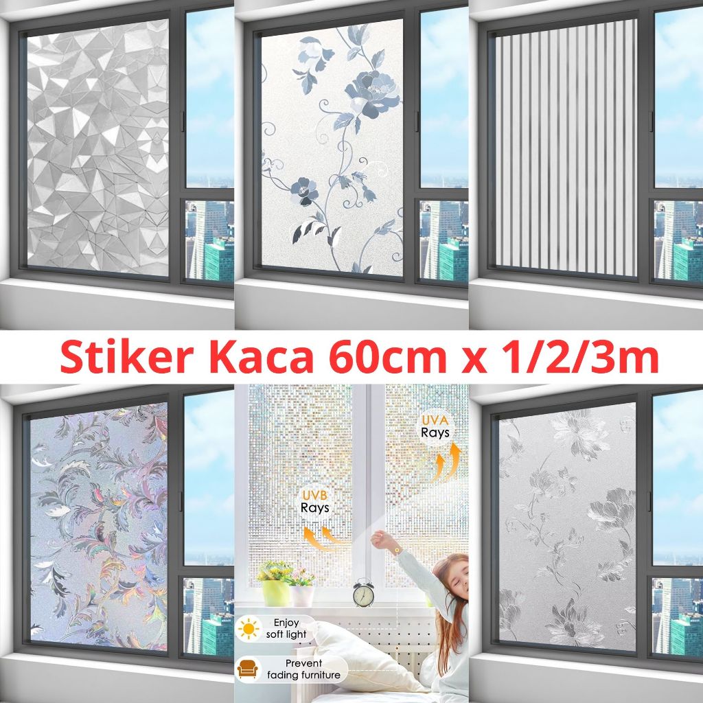 Jual [COD] Stiker Kaca Jendela L60CM*P1M/2M/3M Sandblast Sticker Kaca ...
