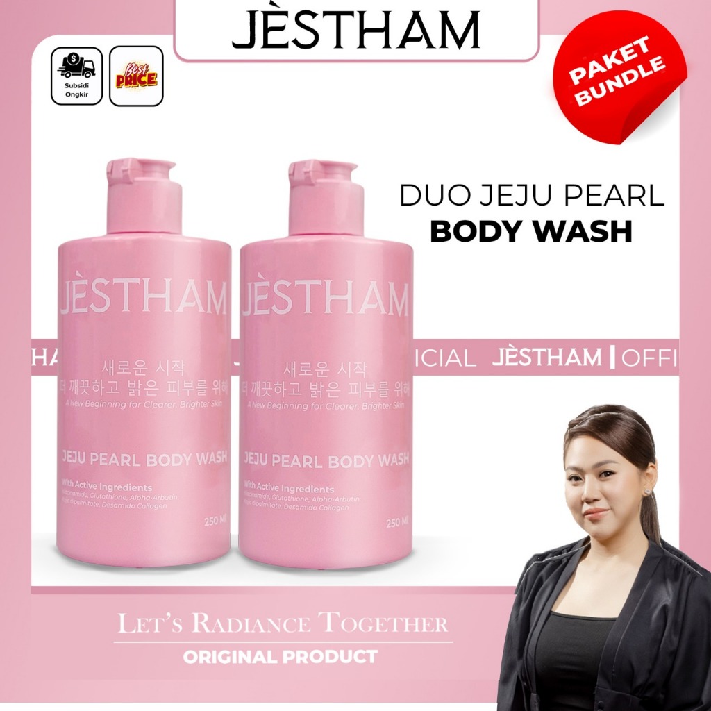 Jual Jestham Duo Jeju Pearl Body wash | Shopee Indonesia