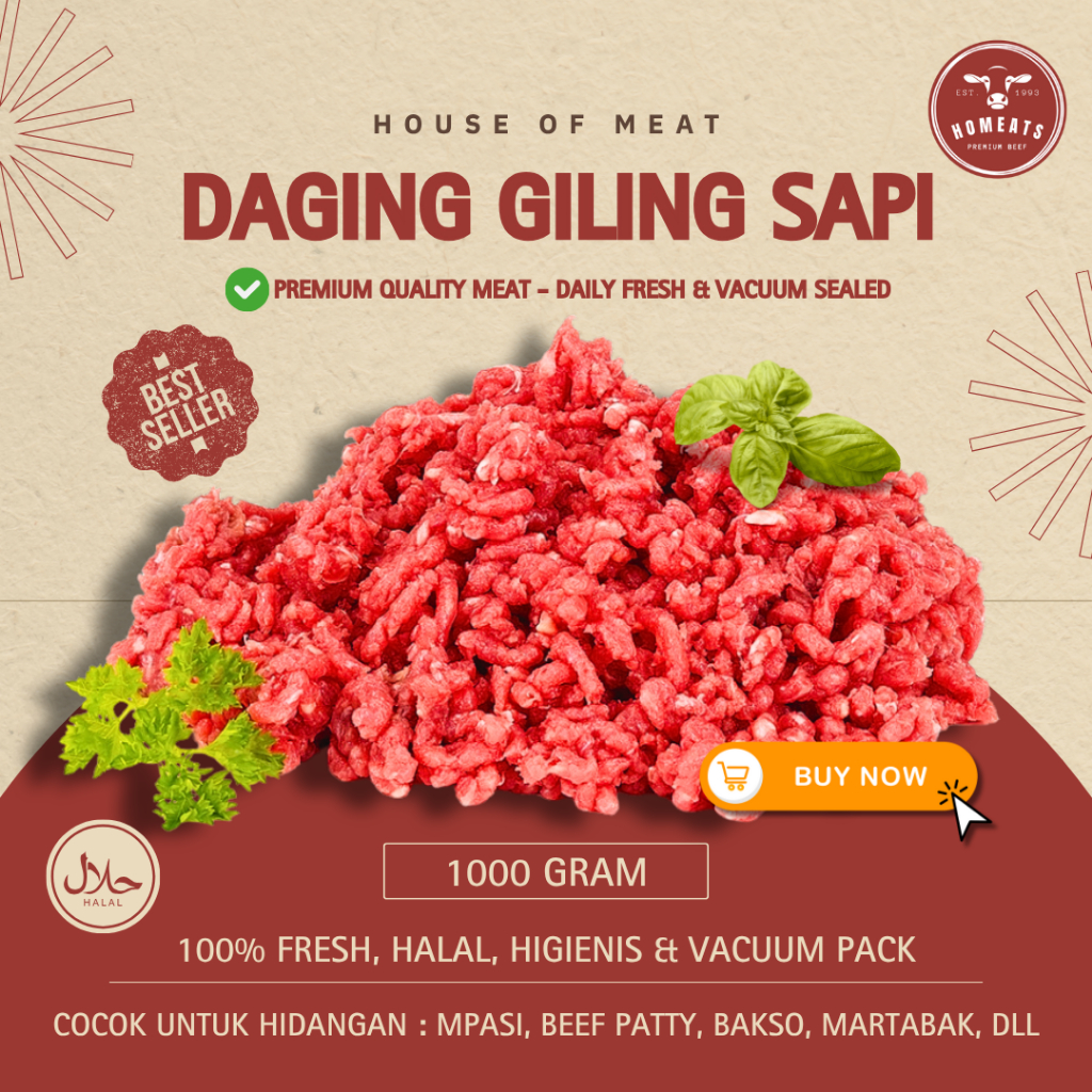 Jual Daging Giling Sapi Lokal Premium 1KG – Fresh, Halal, Higienis ...