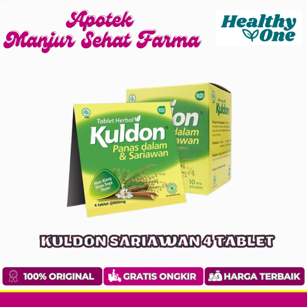 Jual KULDON SARIAWAN 1 STRIP 4 TABLET | Shopee Indonesia
