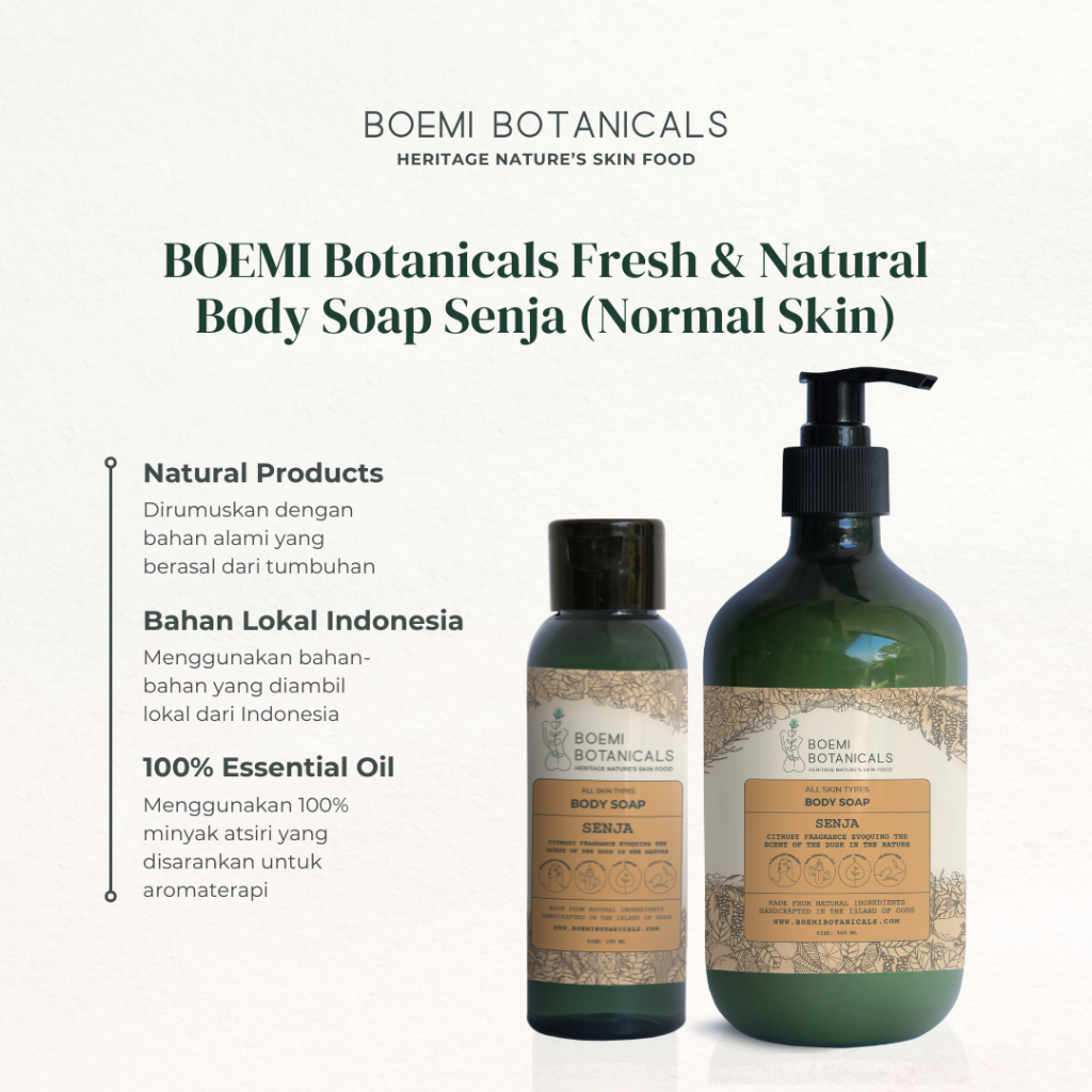 Jual BOEMI Botanicals Fresh & Natural Body Soap Senja (Normal Skin ...