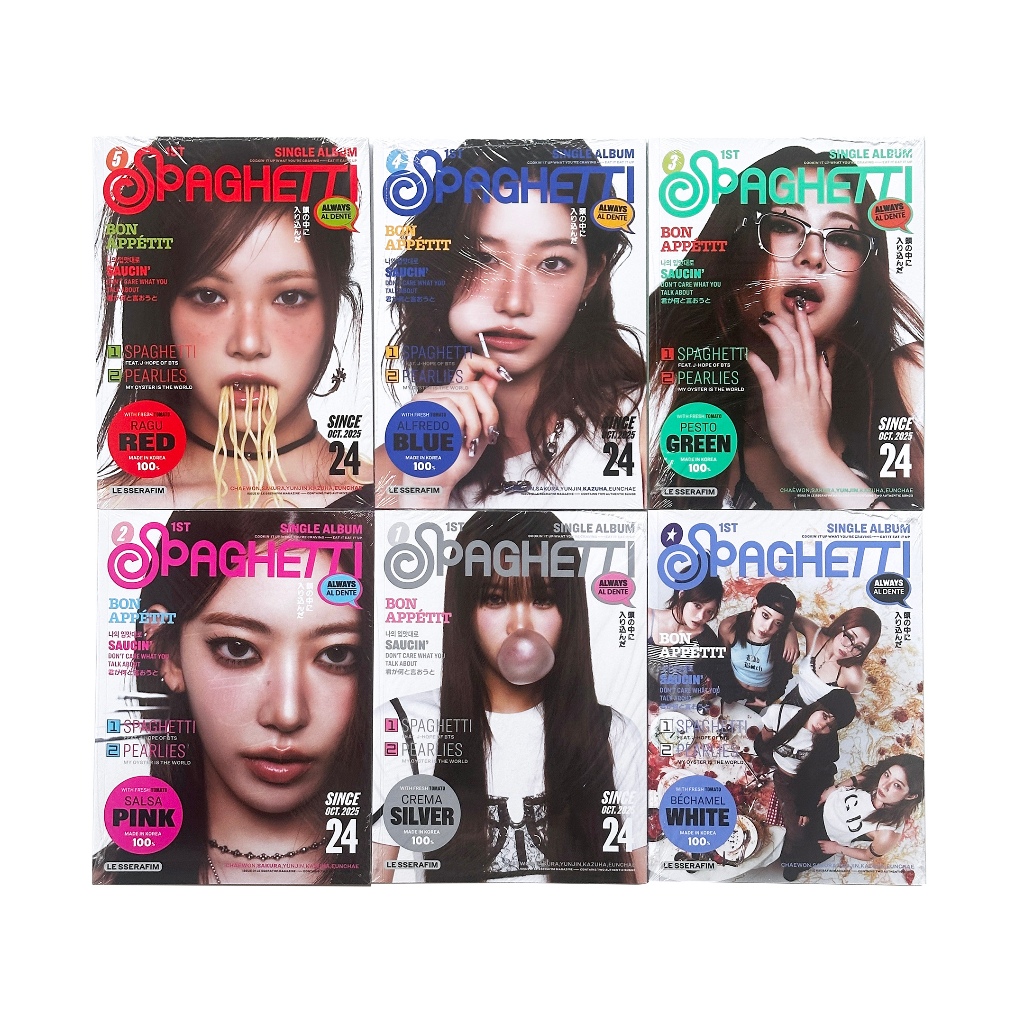 Jual LE SSERAFIM - 1st Single Album 'SPAGHETTI' (Compact Ver.) | Shopee ...