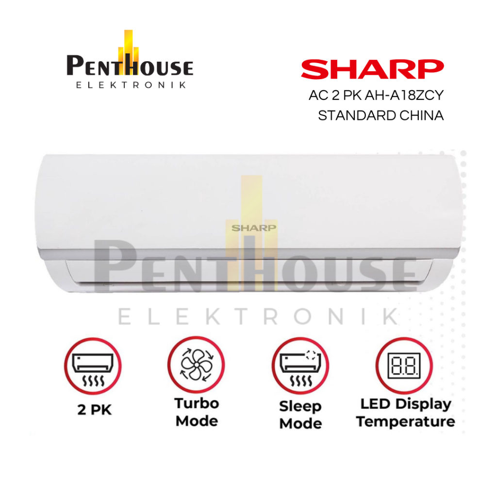 Jual Sharp AC 2PK AH-A18ZCY 2 PK Split Standard / AH A18ZCY / AHA 18ZCY ...