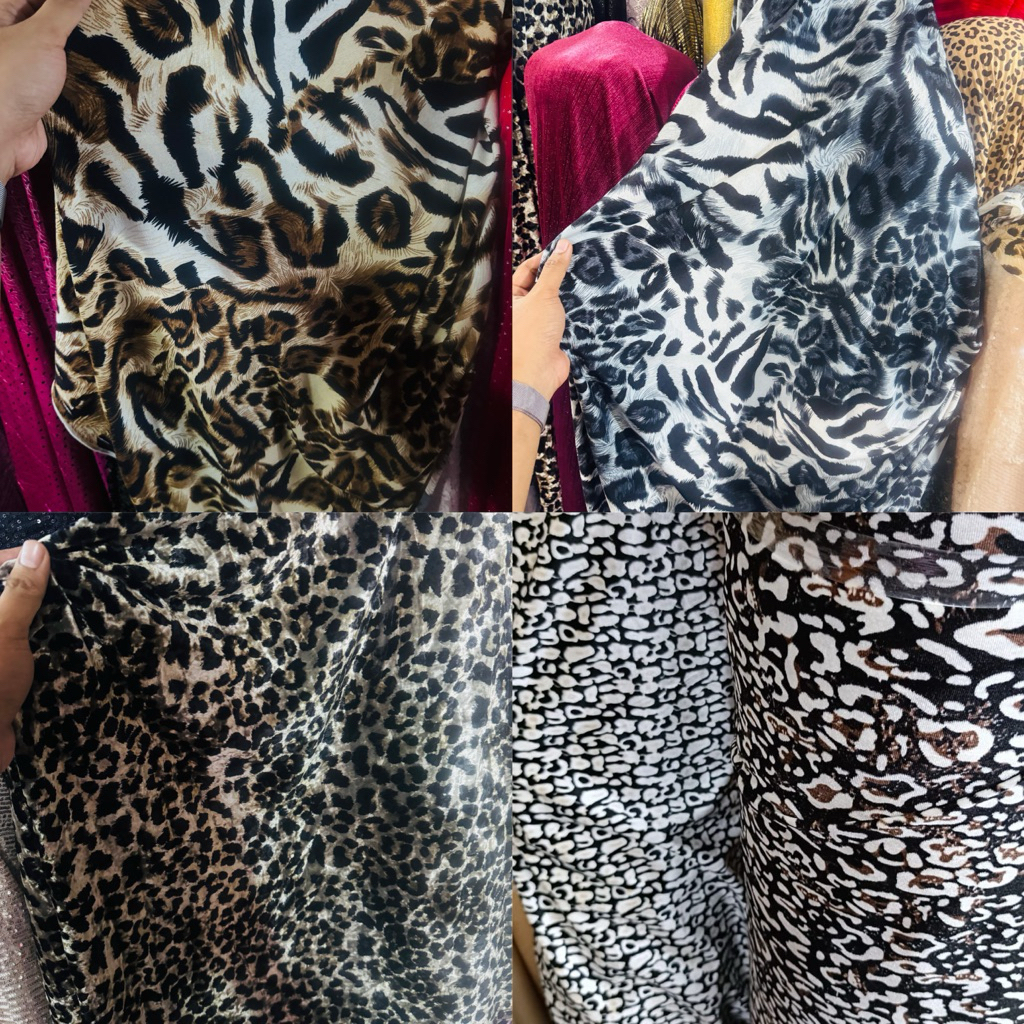 Jual Kain Bludru Motif Stretch / Bahan Bludru Motif Premium (Harga Per ...