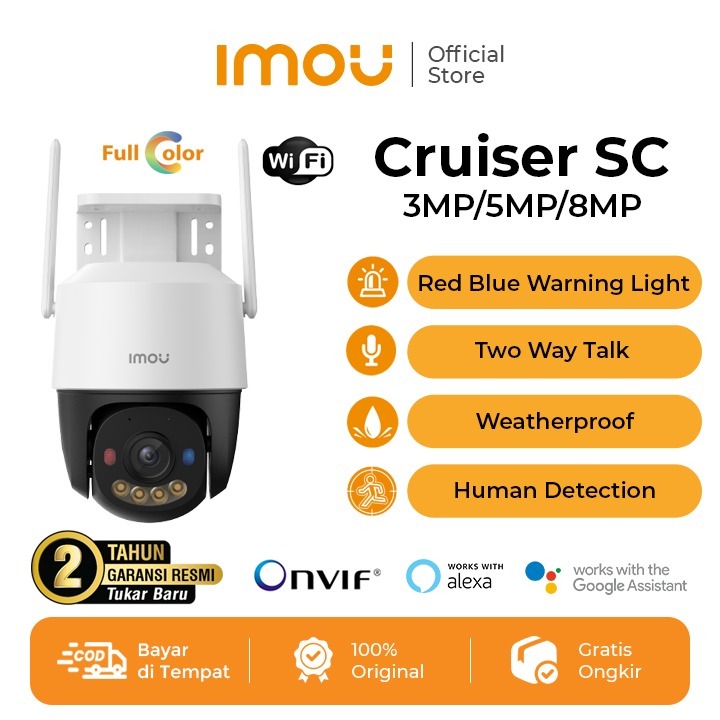 Jual IMOU Cruiser SC 3MP / 5MP / 8MP Kamera Smart CCTV Wi-Fi 6 Outdoor ...