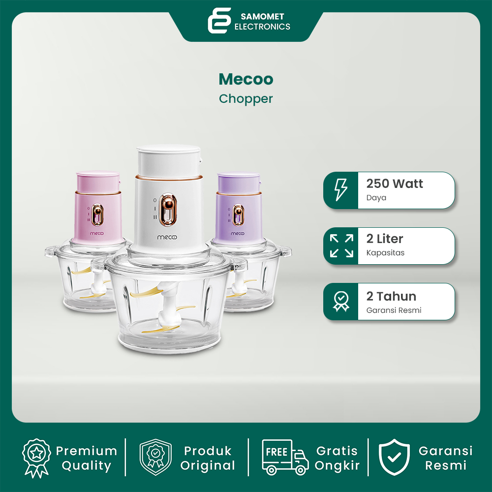 Jual MECOO Most Aesthetic 5 in 1 Antibacterial Odorless Chopper 250 Low ...