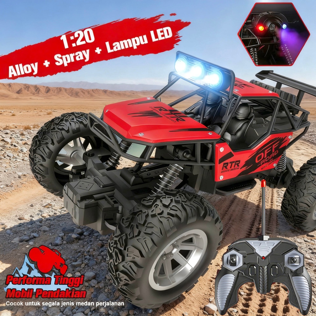 Jual Tatajoy Mainan Mobil Remote Control Spray Mobil Mobilan RC Offroad ...