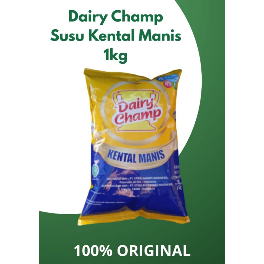 Jual Dairy Champ Susu Kental Manis Kemasan 1kg | Shopee Indonesia