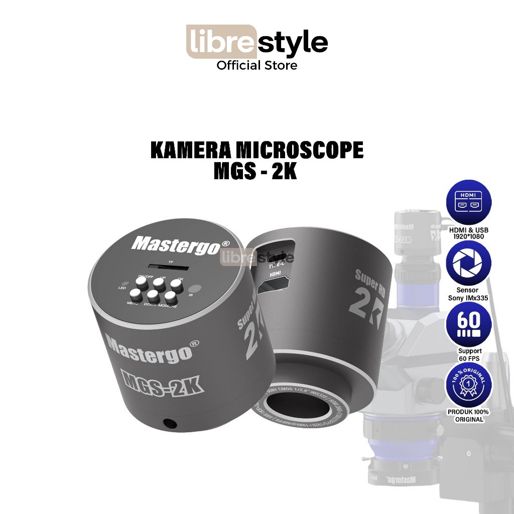 Jual MASTERGO MGS-2K CAMERA HD MICROSCOPE ORIGINAL - KAMERA MIKROSKOP ...