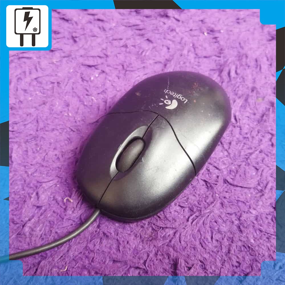 Jual Mouse Logitech Kabel PS2 Hitam | Shopee Indonesia
