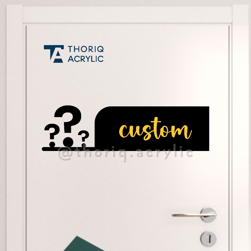 Jual Sign Acrylic Ruang CUSTOM DESAIN | Akrilik CUSTOM SUKA SUKA UV ...