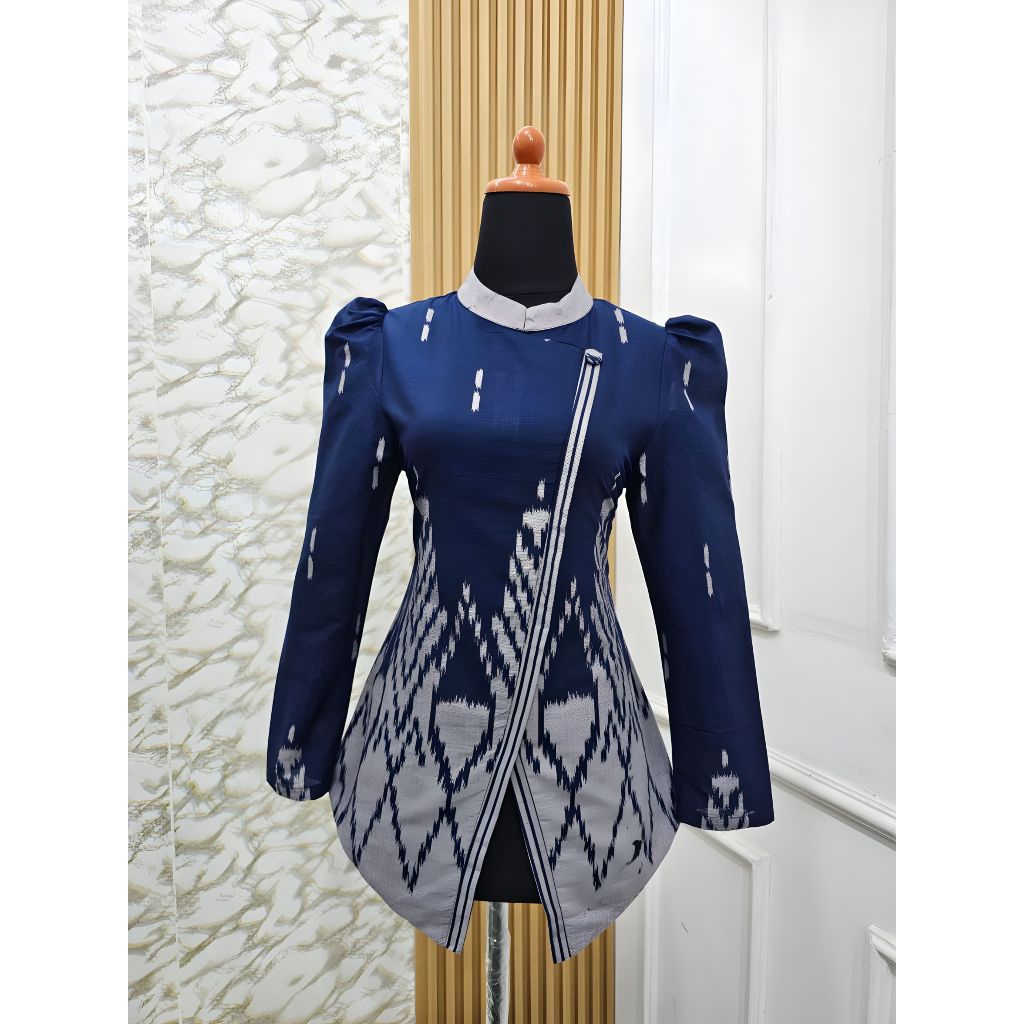 Jual BAJU BATIK WANITA MODERN MONALISA GENES M,L,XL XXL asli PEKALONGAN ...