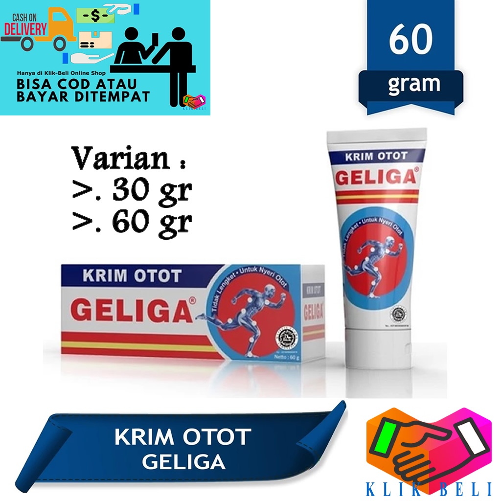 Jual Krim Otot Geliga Cap Lang 30gr | 60gr Cream Meredakan Pegal Nyeri ...