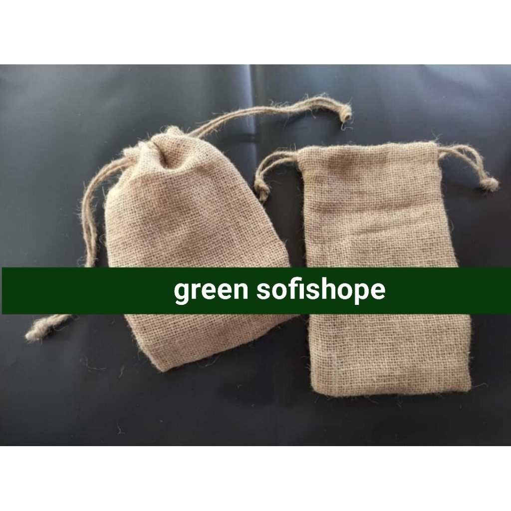 Jual kantong goni serut ukuran 9x12cm | Shopee Indonesia