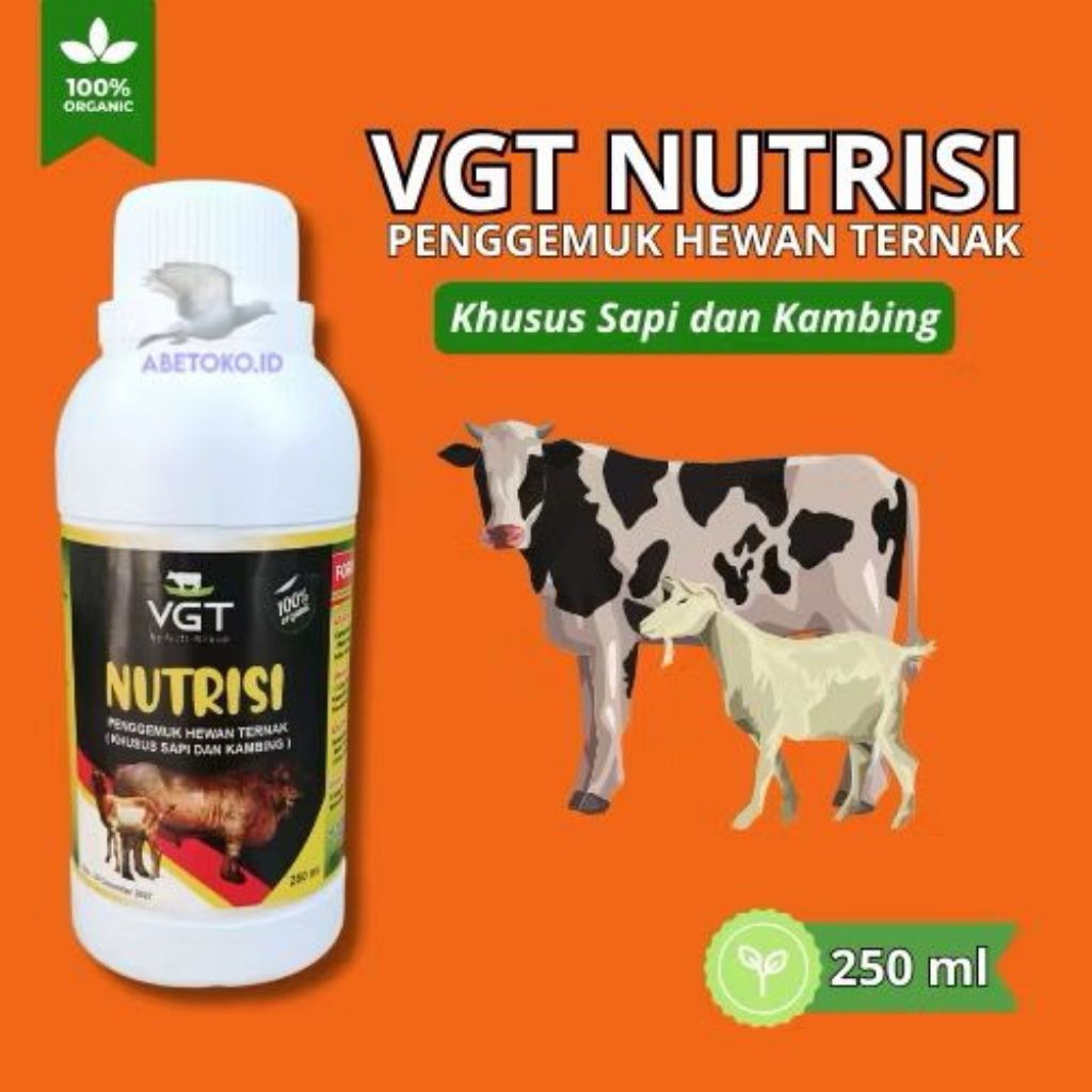 Jual ORIGINAL VGT Nutrisi Kambing Domba Sapi - Penggemuk Ternak Asupan ...