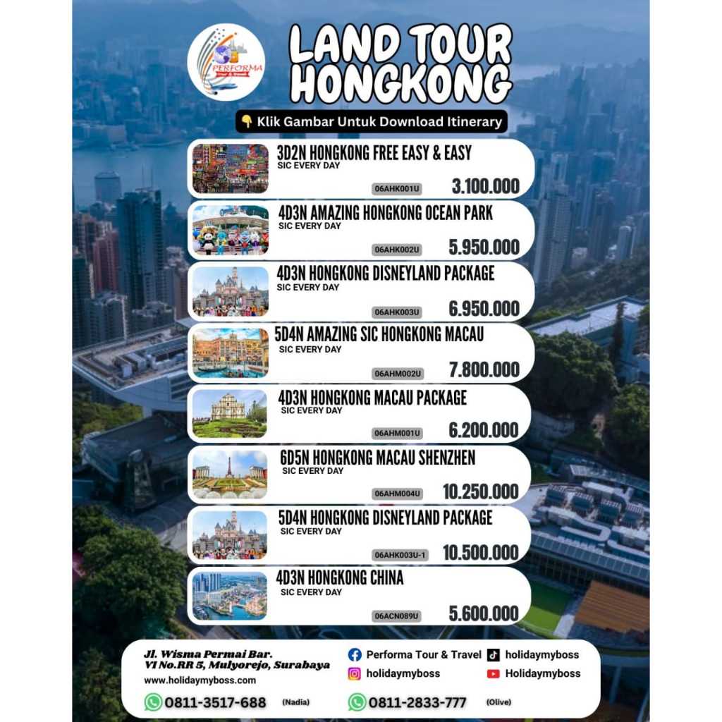 Jual LAND TOUR - OPEN TRIP HONGKONG | Shopee Indonesia
