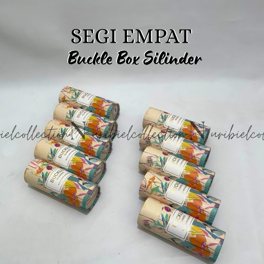 Jual (10 PAKET GROSIR) BUCKLE SCARVES CYLINDER Motif Hijab Daily ...
