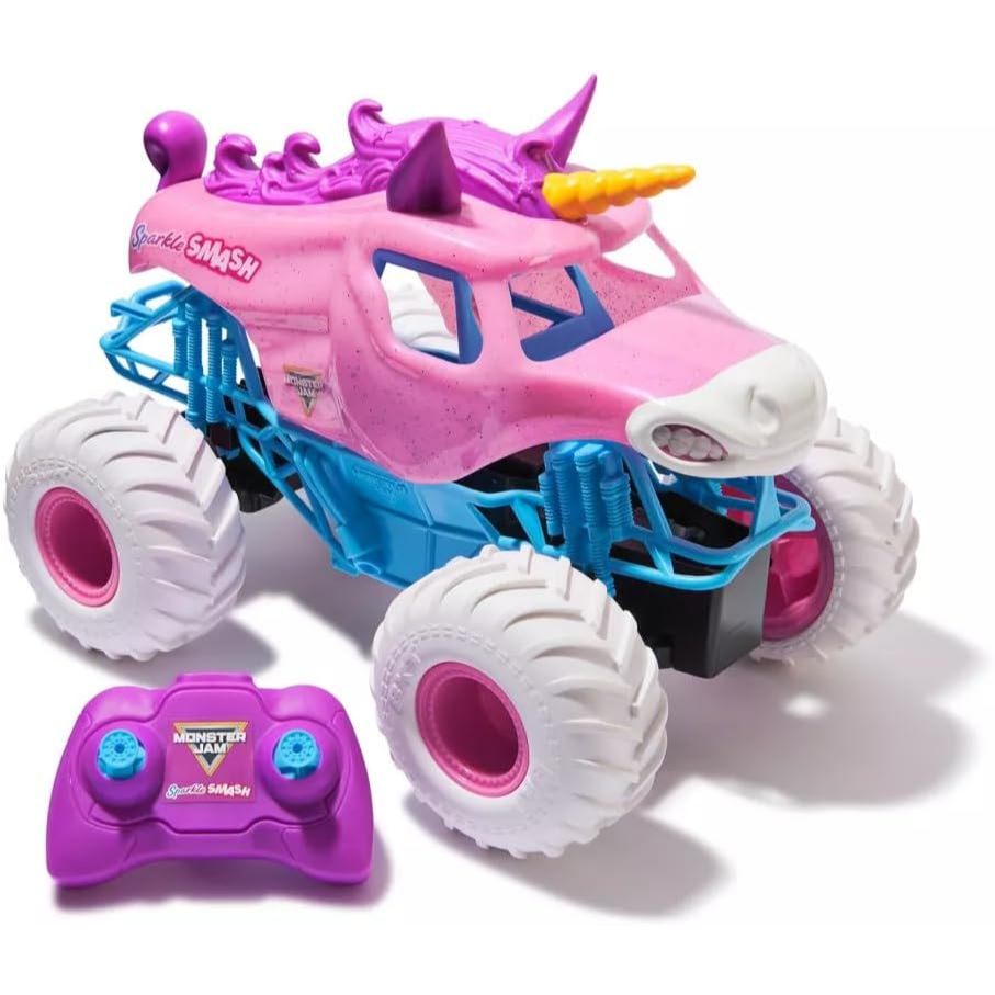 Jual Monster Jam Sparkle Smash Remote Control Truck, 1:15 Scale ...