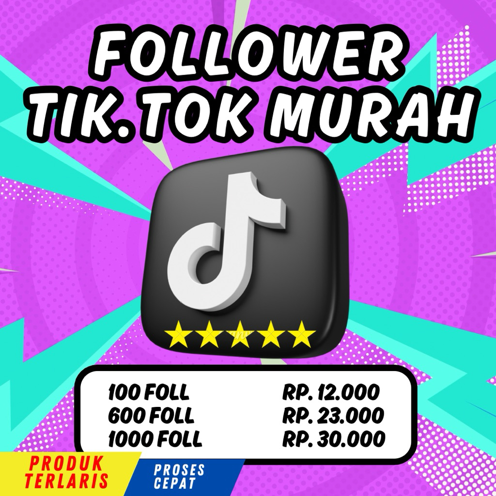 Jual DISKON Followers Tiktok Murah Super Cepat Bergaransi 1000 Foll ...