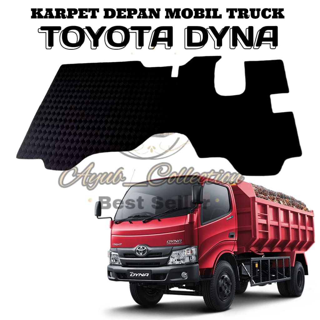 Jual KARPET MOBIL TRUCK TOYOTA DYNA KABIN DEPAN SEMI KARET SPON ANTI ...