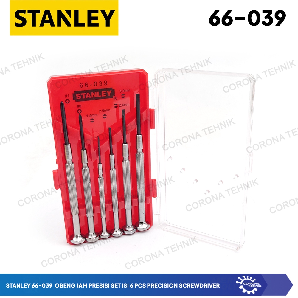 Jual Stanley 66-039 Obeng Jam Presisi Set Isi 6 Pcs Precision ...