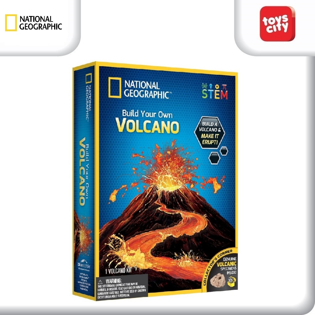 Jual National Geographic Volcano Science Kit Build and Erupt STEM ...