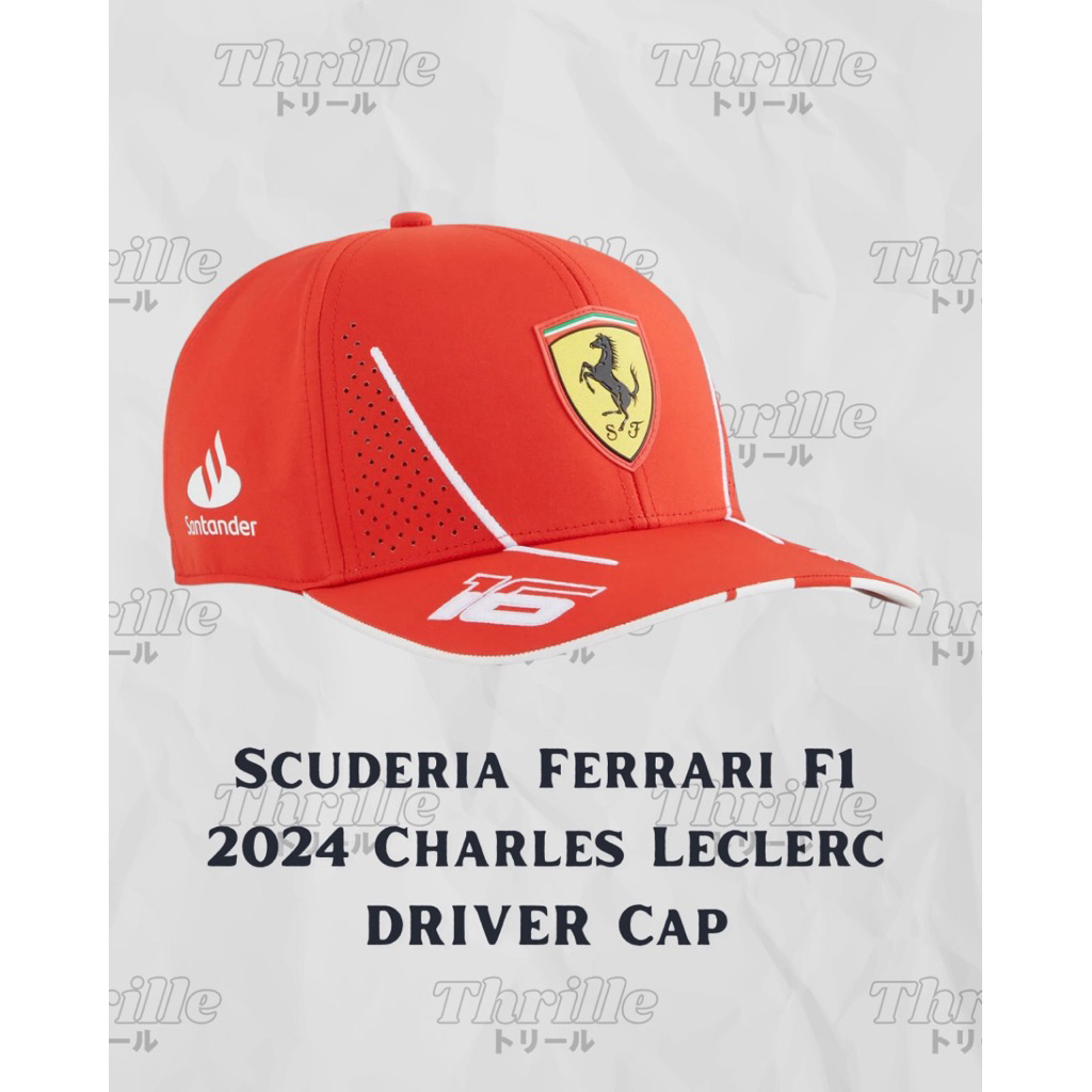 Jual Topi Scuderia Ferrari F1 2024 Charles Leclerc Driver Cap | Shopee ...