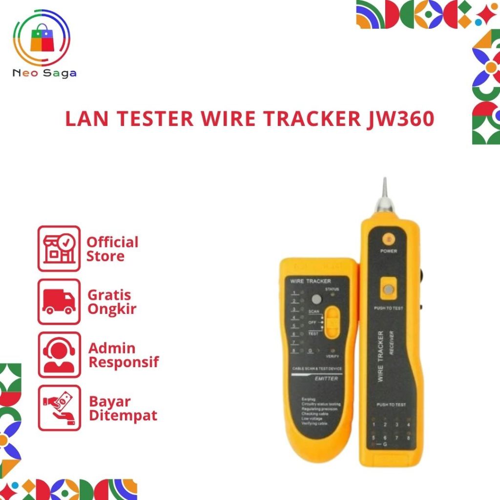 Jual Lan Tester Wire Tracker JW360 Kabel Jaringan Network Finder / Lan ...