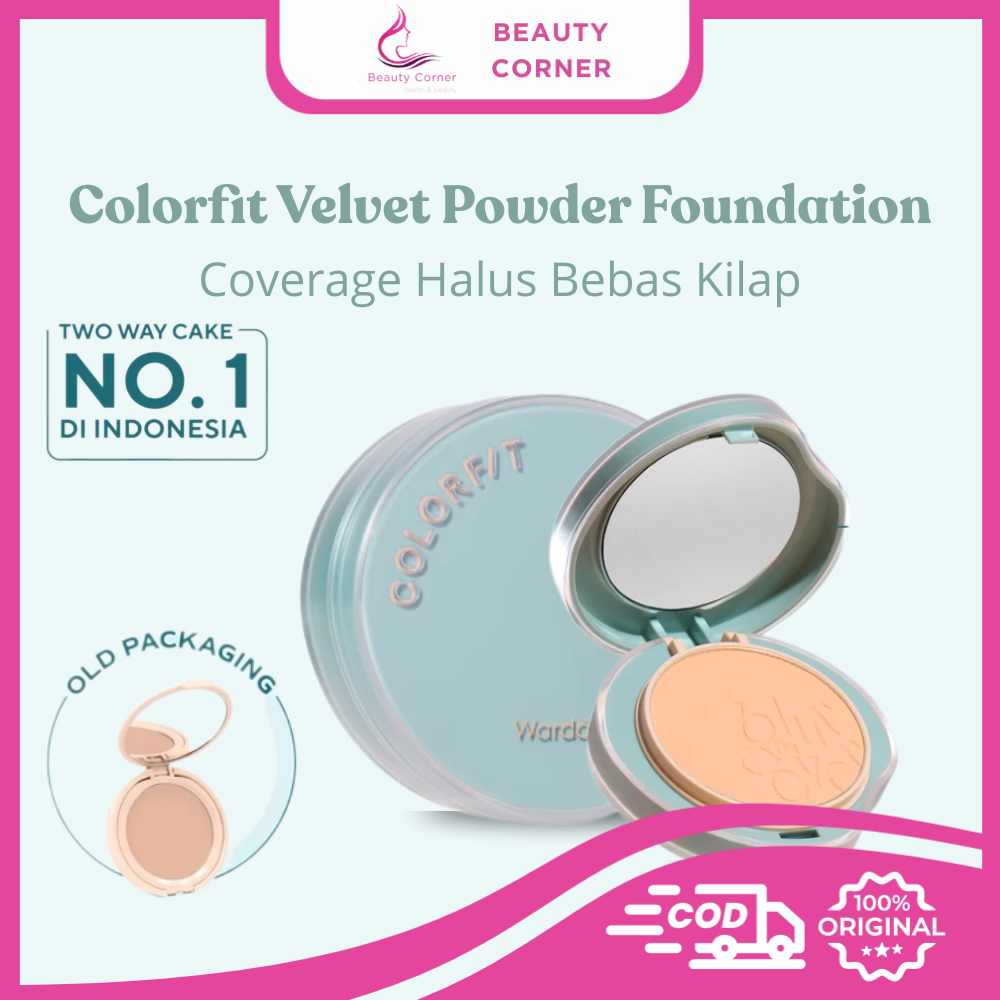 Jual Wardah Colorfit Velvet Powder Foundation SPF 20 PA+++ | Shopee ...