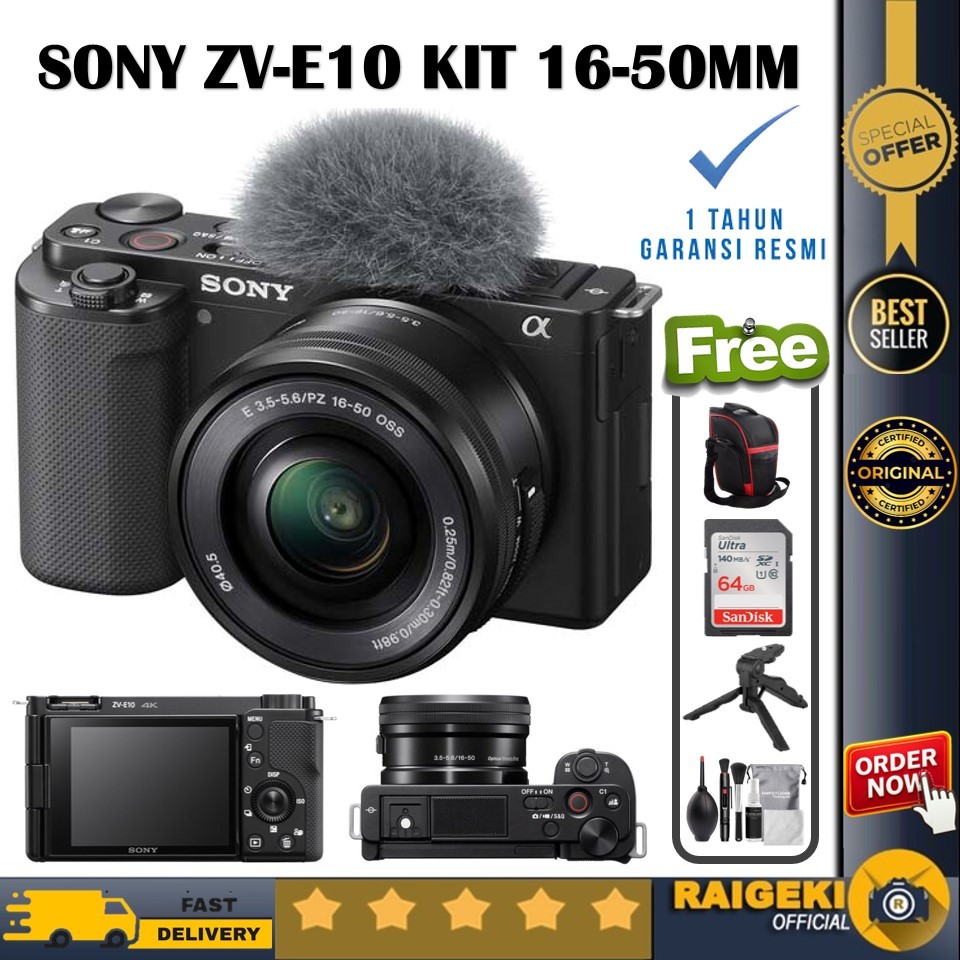 Jual Sony ZV-E10 ZVE10 ZV E10 Kit 16-50mm Mirrorless Camera GARANSI ...