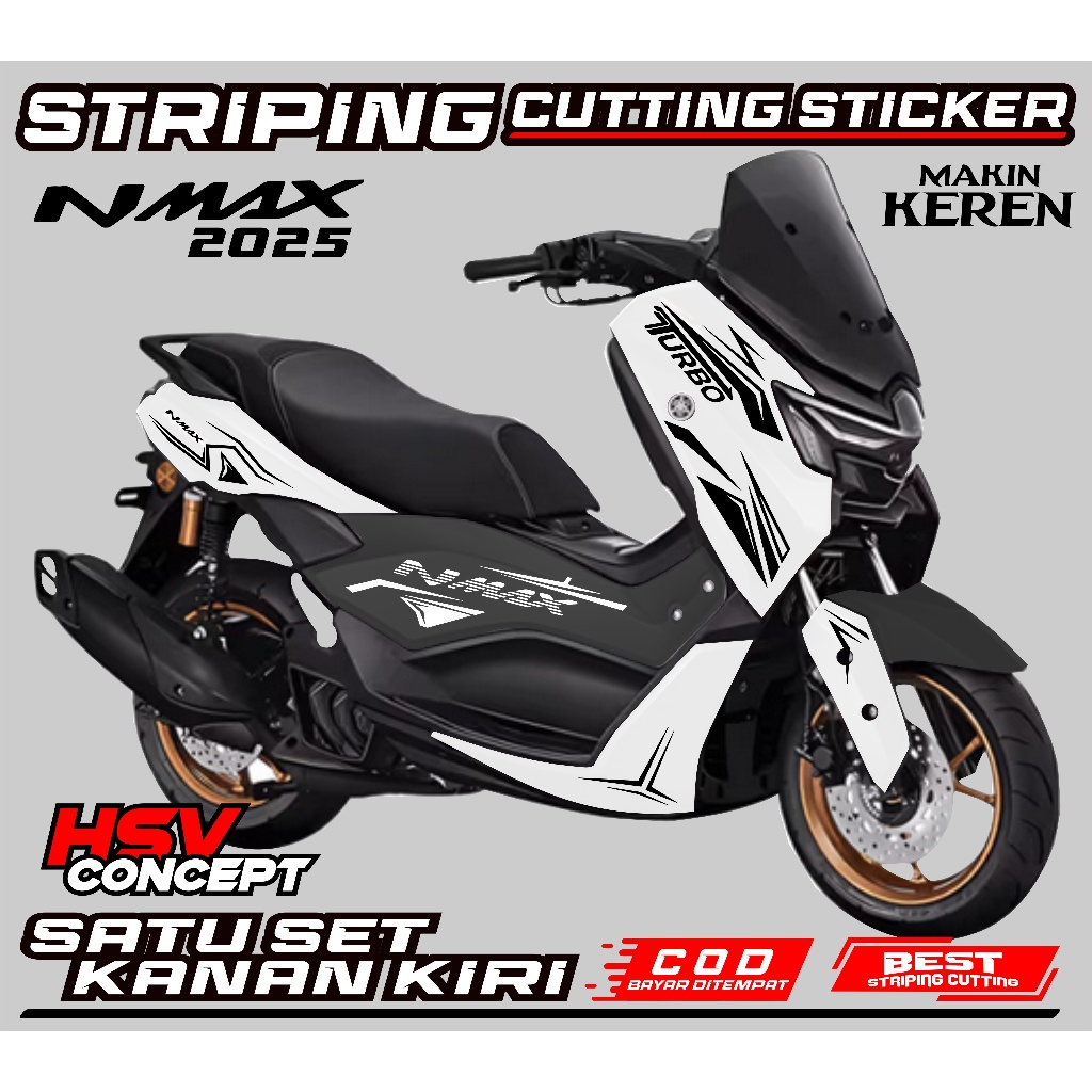 Jual CUTTING STICKER/STRIPING YAMAHA NMAX NEO,NEO S, TURBO 2025 LIS ...