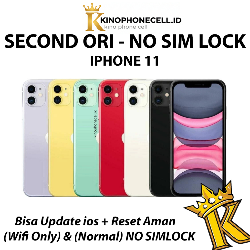 Jual IP 11 64GB/128GB/256GB Second Fullset Mulus No Minus LCD Original ...