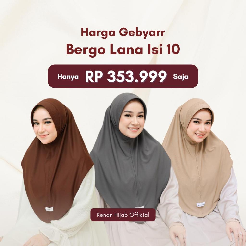 Jual KENAN - Hijab Lana Instan Size L isi 10 pcs Material Jersey ...