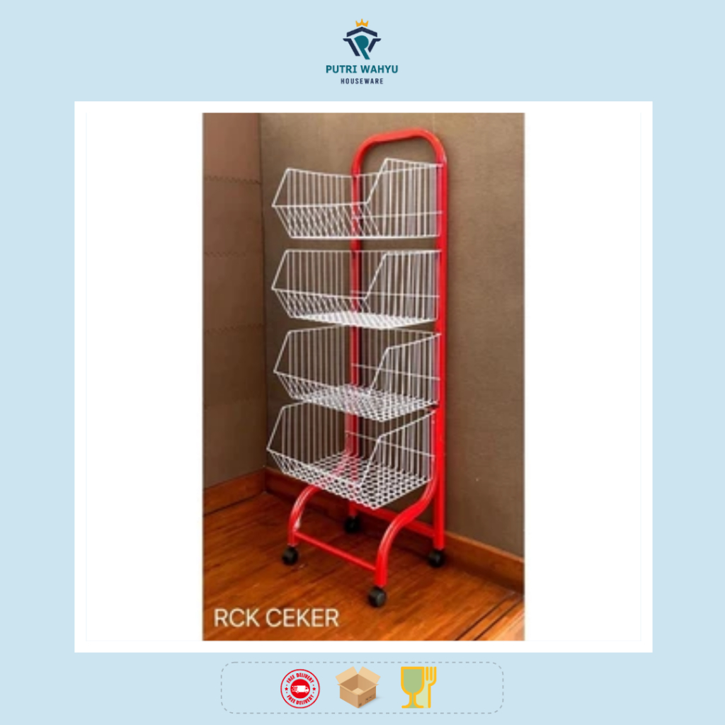 Jual Rak Snack Ceker SAM Tipe KR-402 Besi Kokoh Panjang 68cm Lebar 38cm ...