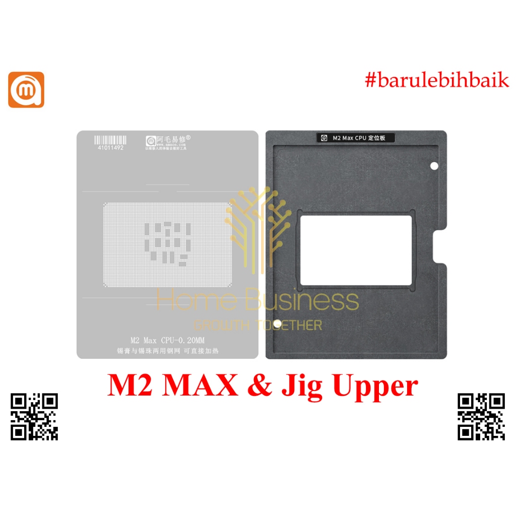 Jual Amaoe Stencil BGA Reballing Apple M2 Max CPU Jig Upper Stencil ...