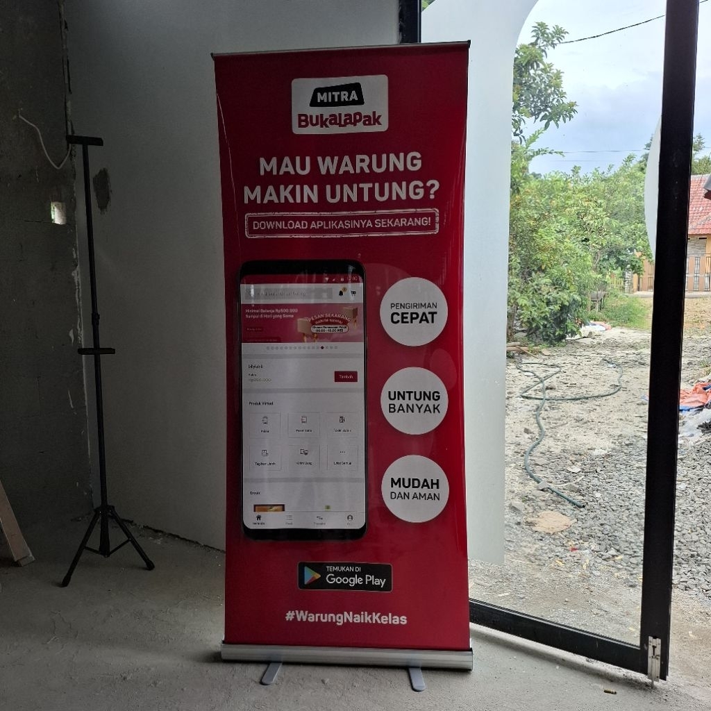 Jual Roll Up Stand Banner Gulung 85 x 208 | Shopee Indonesia