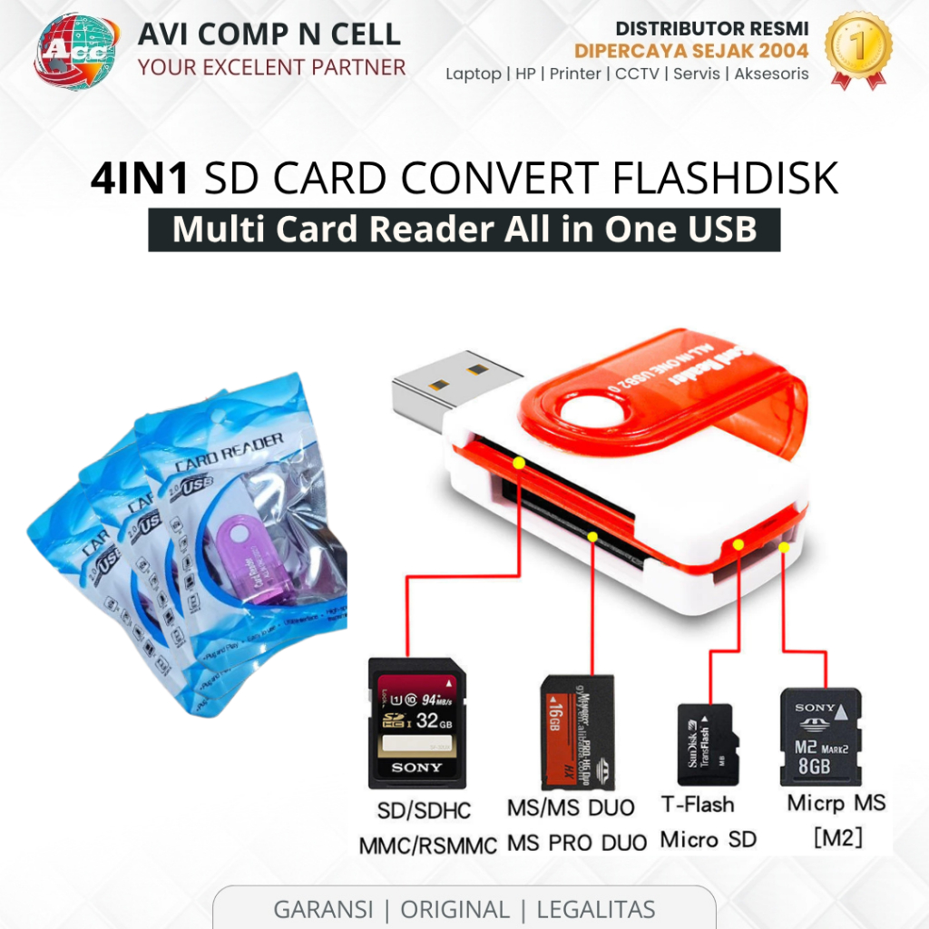 Jual 4IN1 SD CARD CONVERT FLASHDISK all in one usb | Shopee Indonesia