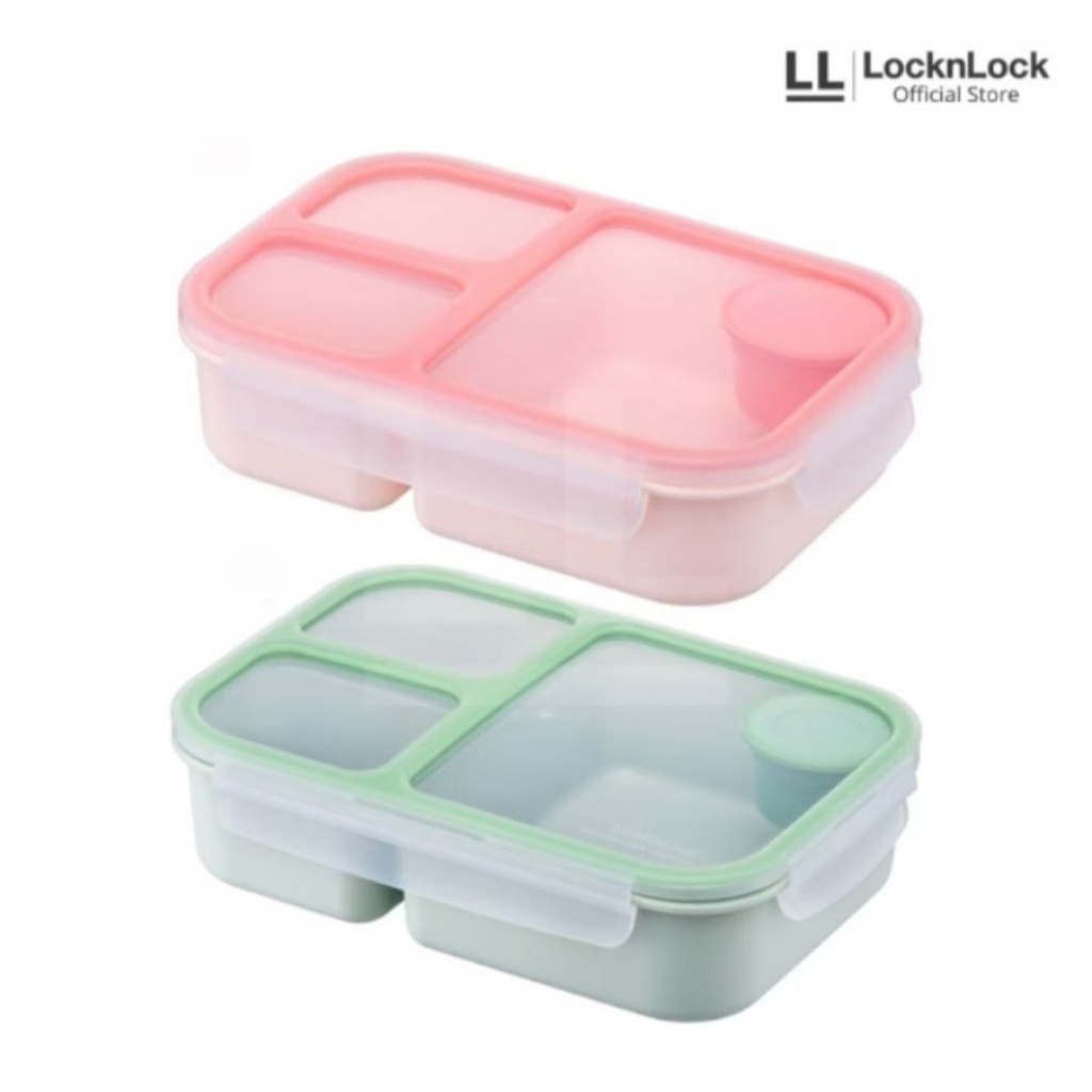Jual Lock n Lock to go 3 compartment 980ML | Shopee Indonesia
