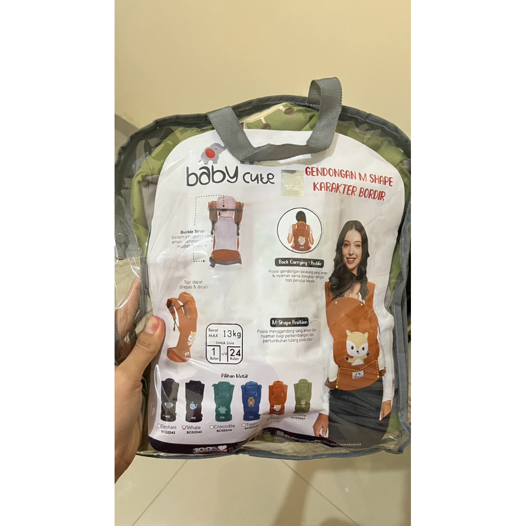 Jual Baby cute gendongan M shape karakter bordir | Shopee Indonesia