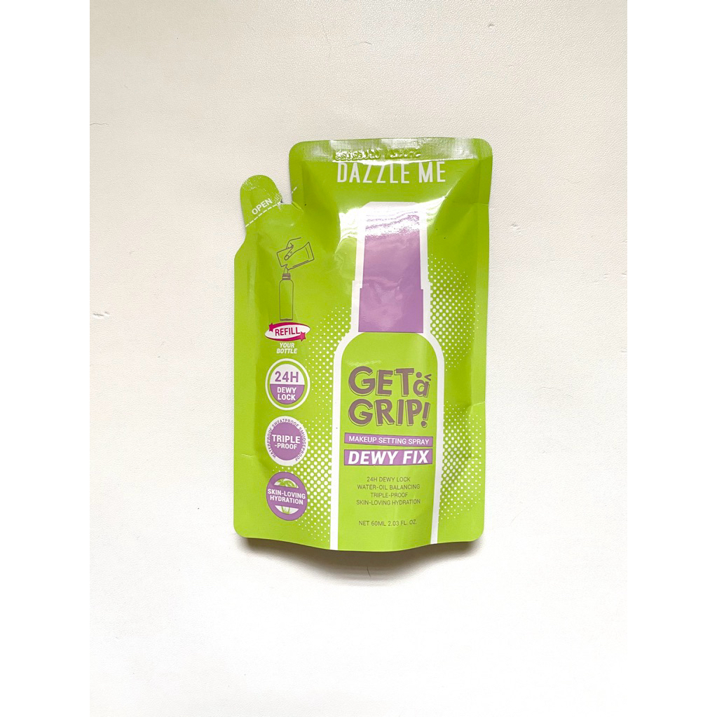 Jual Dazzle me setting spray refill get a grib dewy finish 80ml ...