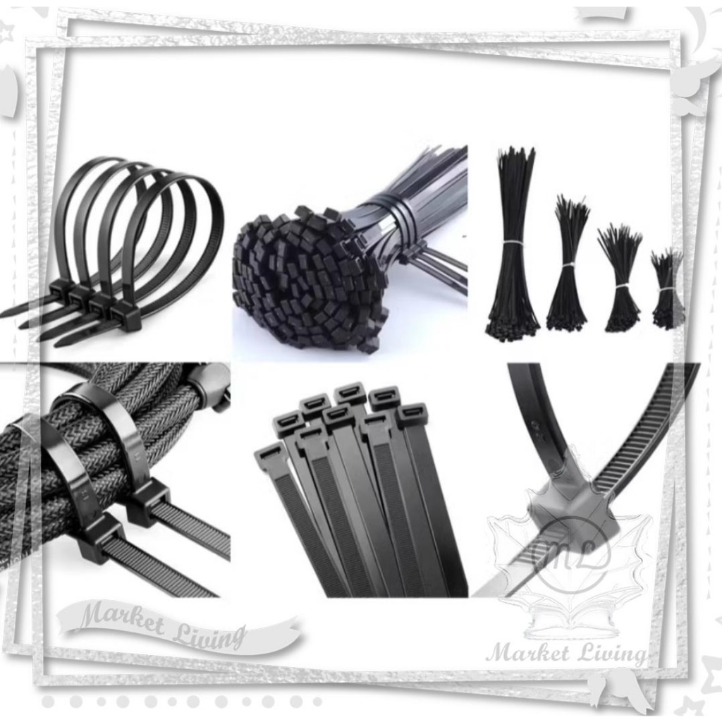 Jual Kabel Ties 10cm isi 100pcs Nylon Cable Tie Klip Tali Perapih ...