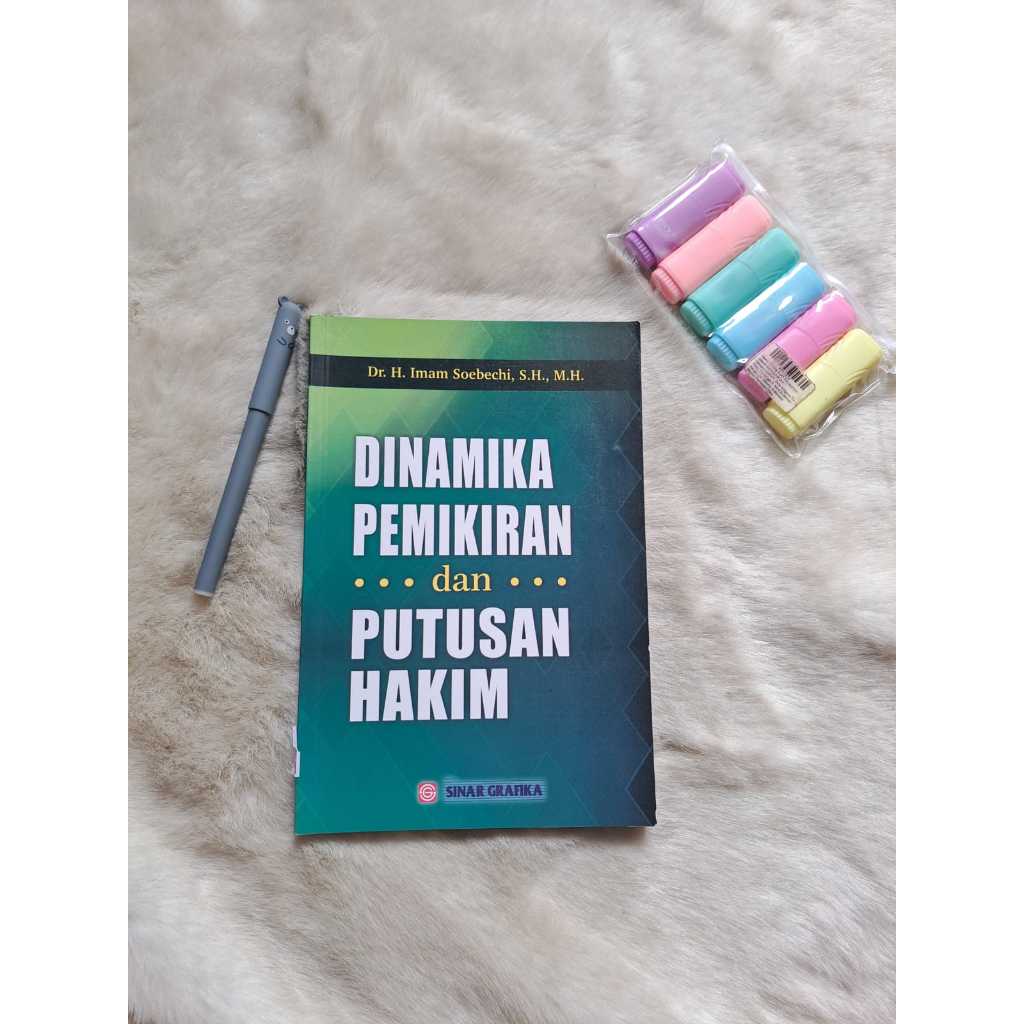 Jual Buku Dinamika Pemikiran Dan Putusan Hakim Dr H Imam Soebechi SH MH ...