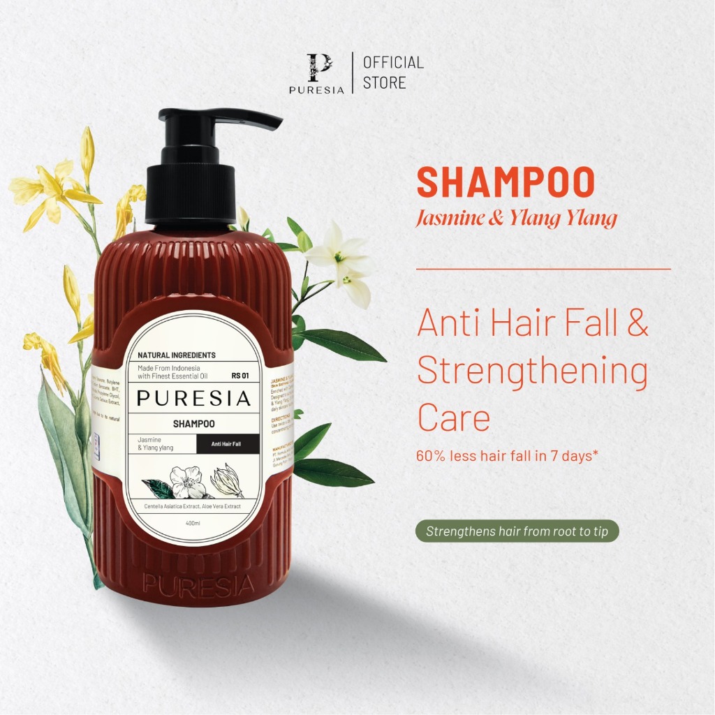 Jual Puresia | Non SLS Shampoo Jasmine & Ylang Ylang 400ml | Shopee ...