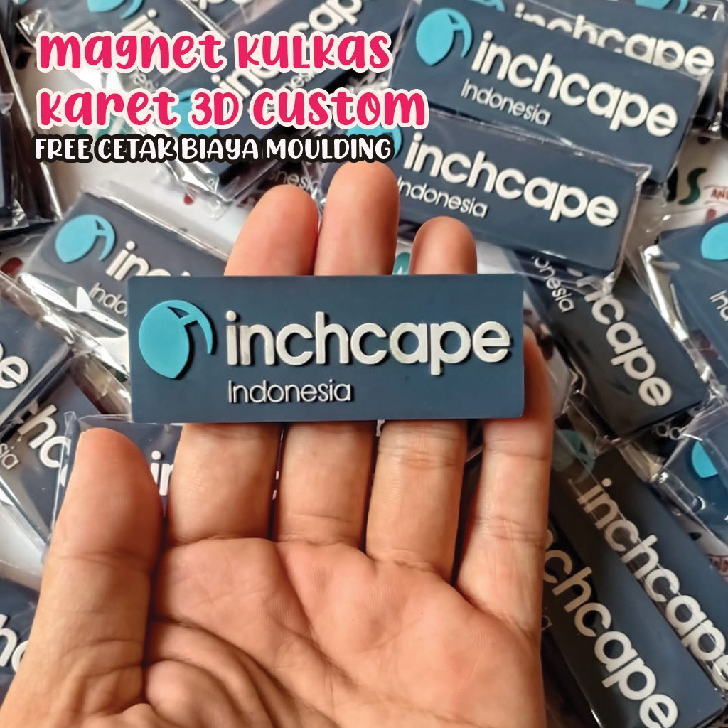 Jual Magnet Kulkas Karet Custom Souvenir Logo Brand Merchandise Rubber ...