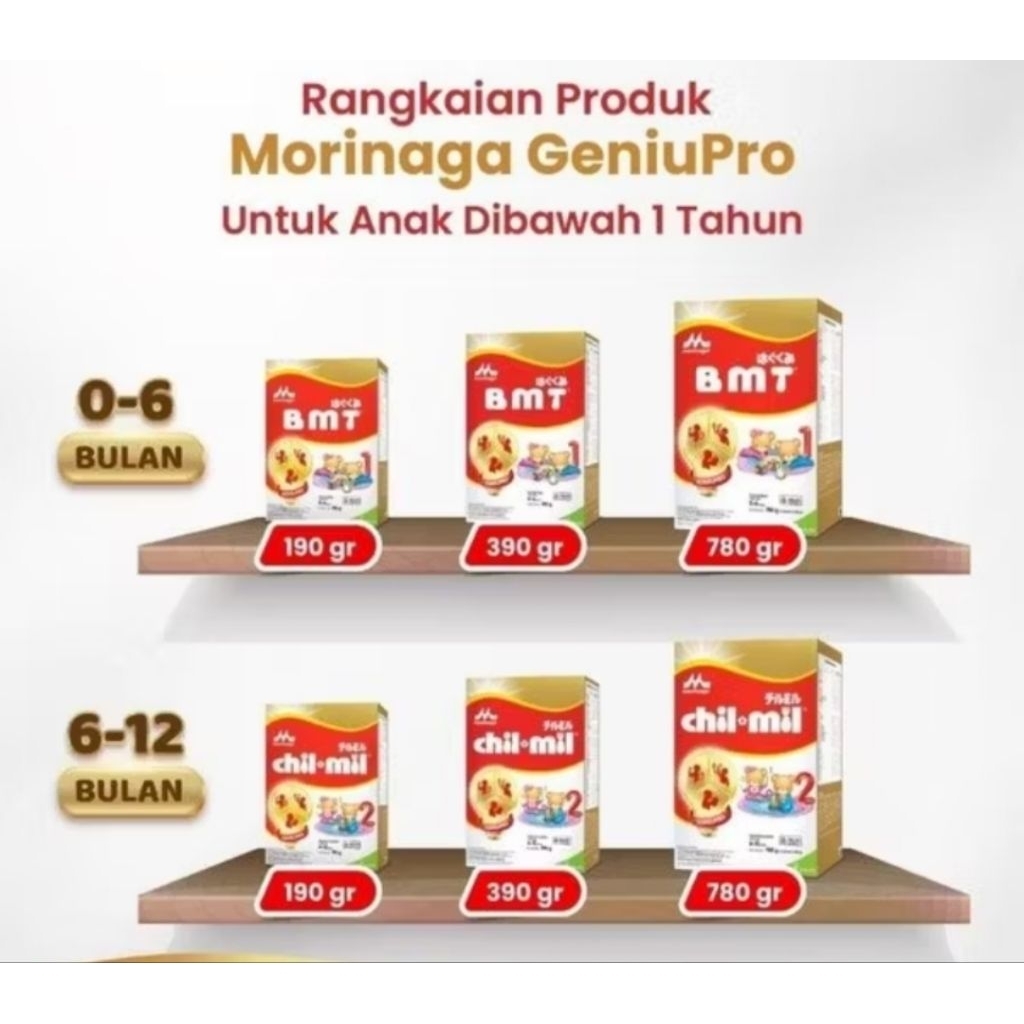 Jual Morinaga BMT / Chil Mil Geniupro 190g / 390g / 780g | Shopee Indonesia