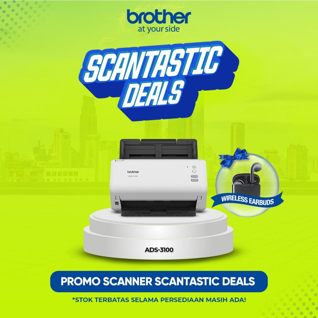 Jual Scanner Brother ADS-3100 ADS 3100 High-Speed Desktop Scanner ...