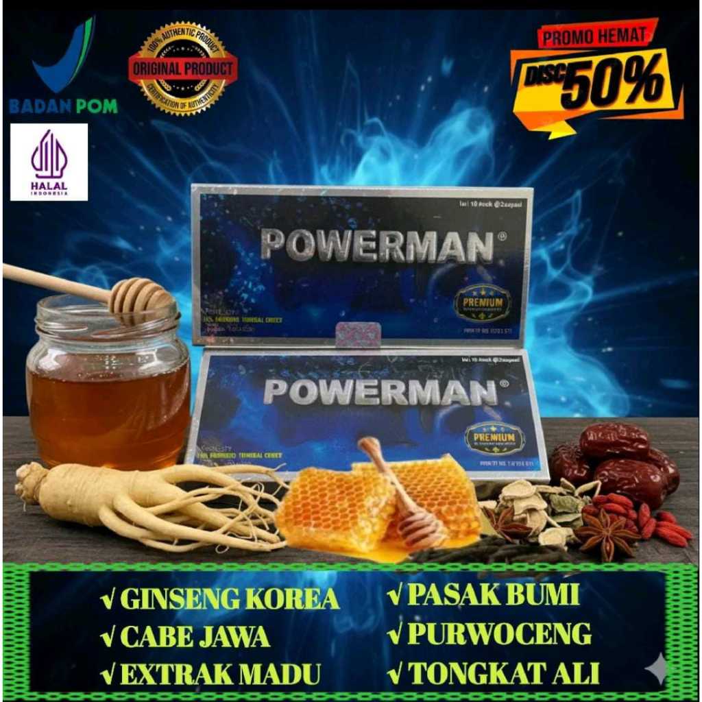 Jual COD Powerman pria tahan lama original | Shopee Indonesia